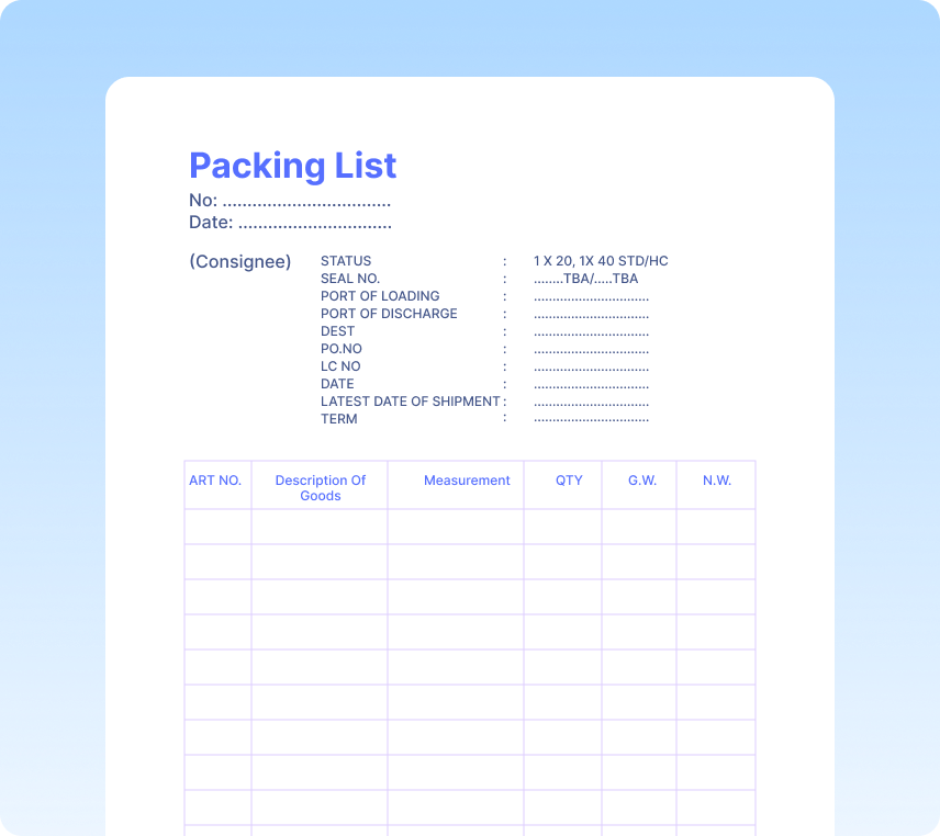 Packing List OCR & Automated Workflows